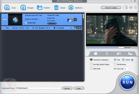 WinX DVD Ripper Platinum Free License Key 2025