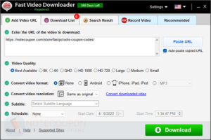 Fast Video Downloader 1-Year Free License Key Giveaway